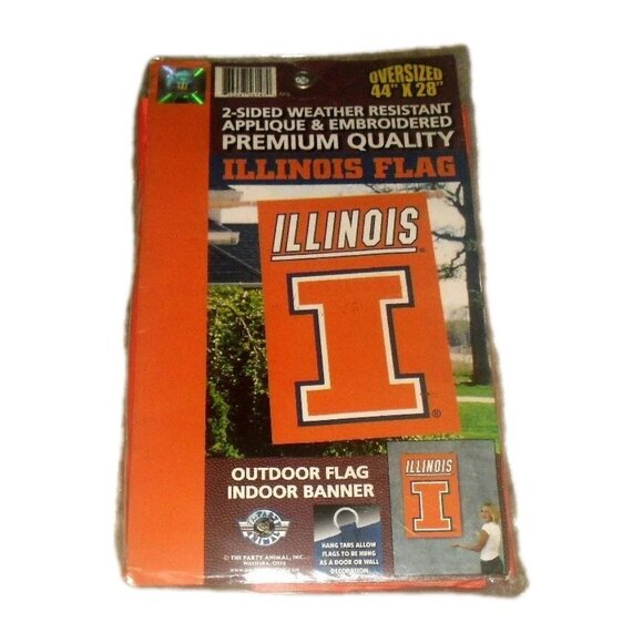 NCAA | Other | Illinois Illini University Embroidered 44 Inches X 28 ...